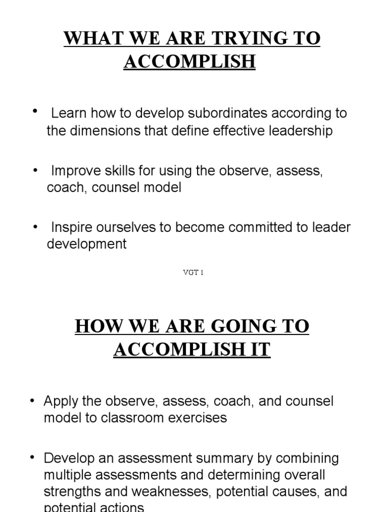 Developing Subordinates Class | PDF | Leadership | School Counselor