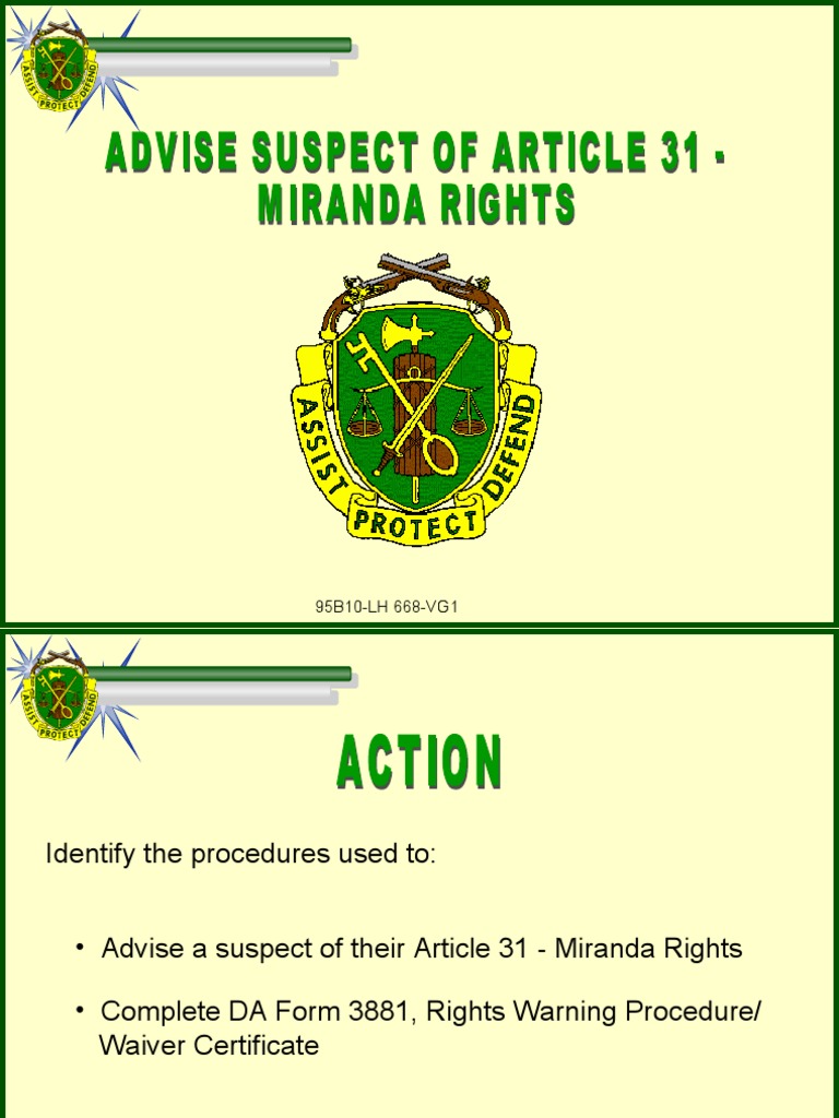 Gta 19-6-6 Miranda (Rights Warniing Card) | PDF | Miranda Warning ...