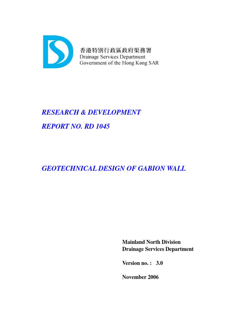 Geotechnical Design of Gabion Walls | PDF | Geotechnical Engineering ...