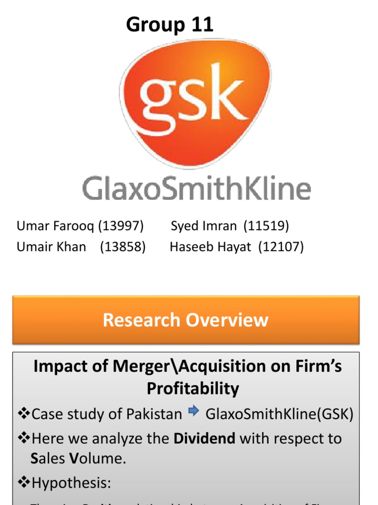 GSK Market Share | PDF | Glaxo Smith Kline | Mergers And Acquisitions