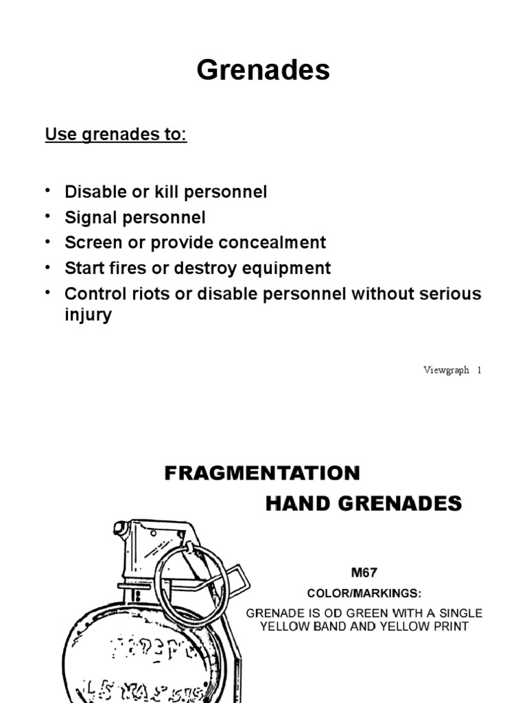Grenade Usage and Techniques | PDF