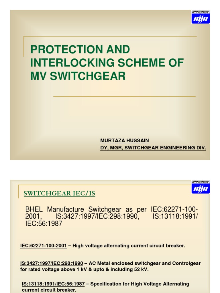 SWGR Presentation | PDF | Switch | Relay