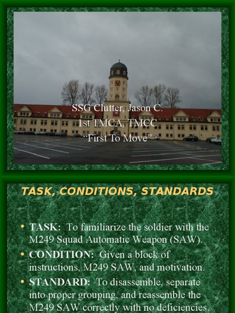 m249 Saw | PDF | Firearm Components | Firearms