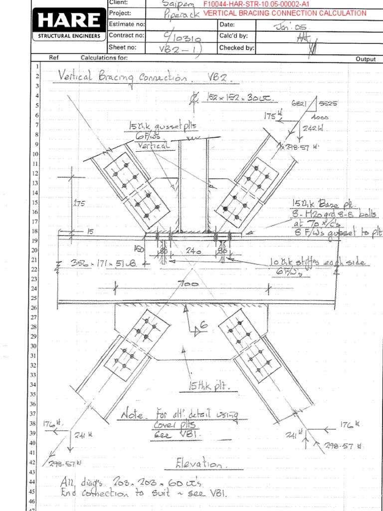 Bracing Connection Design Procedures | PDF