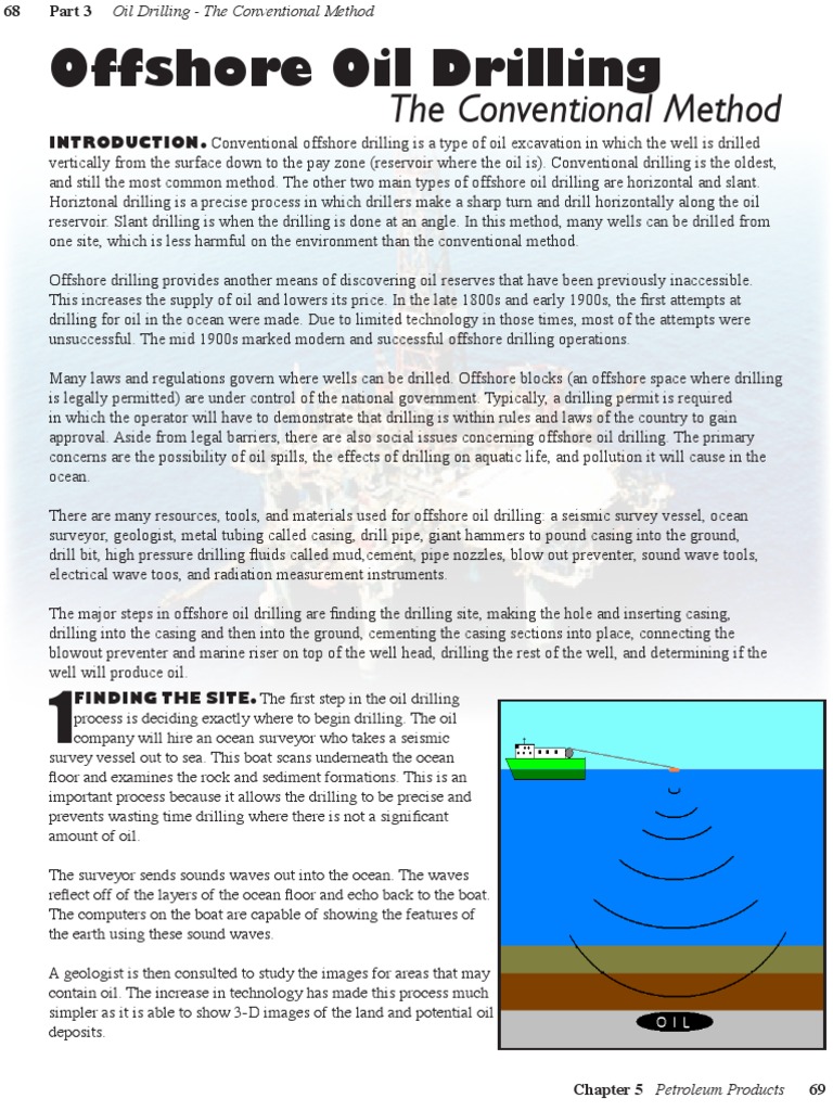 Offshore Oil Drilling: The Conventional Method | PDF | Science ...