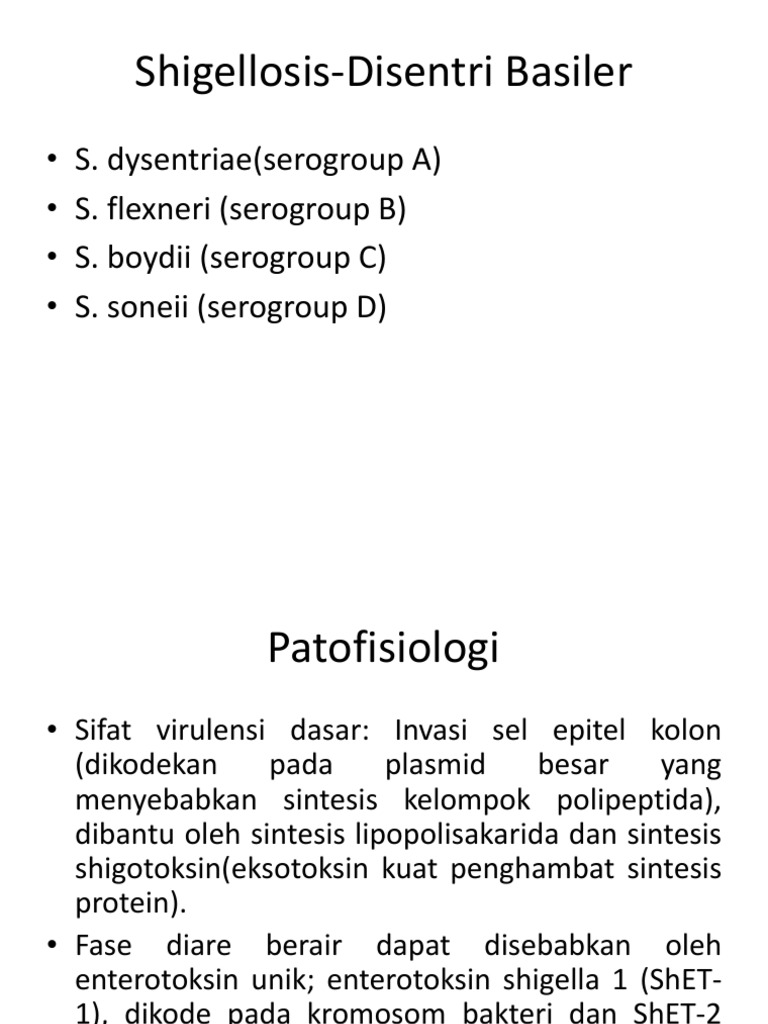 Shigellosis-Disentri Basiler | PDF | Anatomy | Medical Specialties