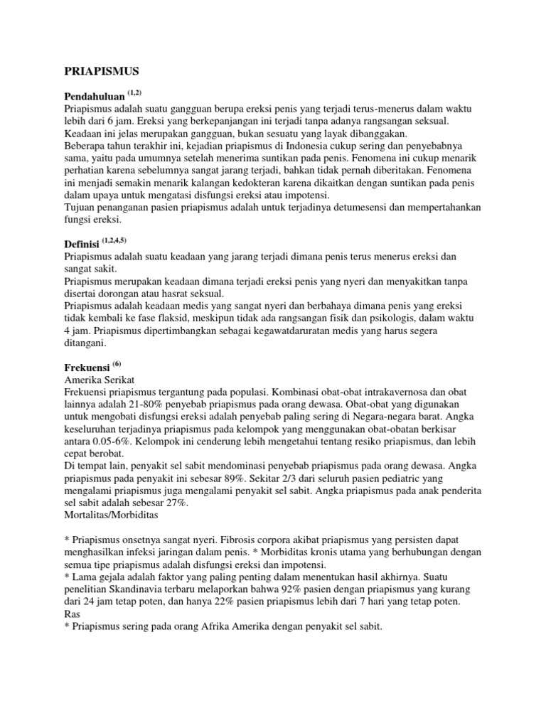 Priapismus: Penyebab dan Penanganan | PDF