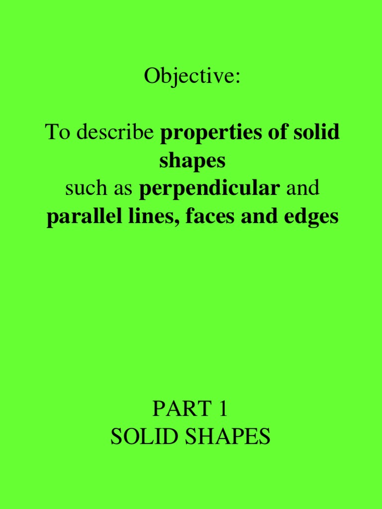 Properties of 2D 3D Shapes | PDF