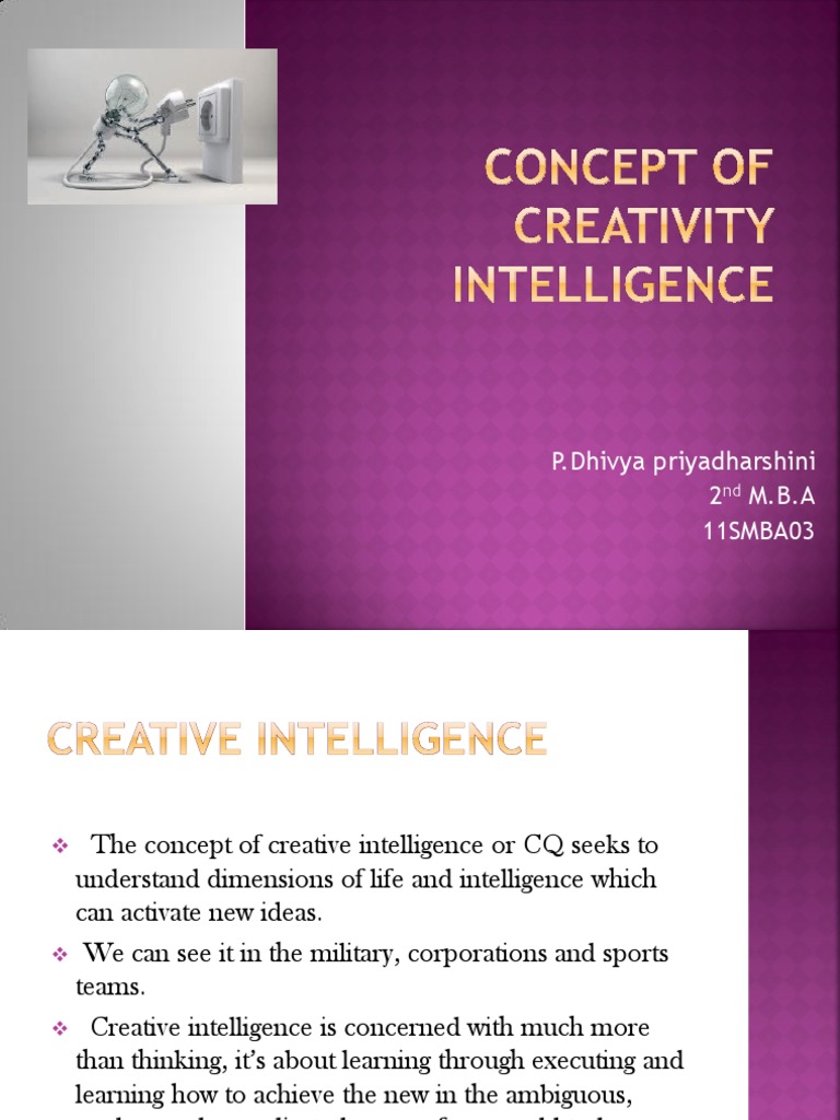 Understanding Creative Intelligence | PDF | Creativity | Intelligence