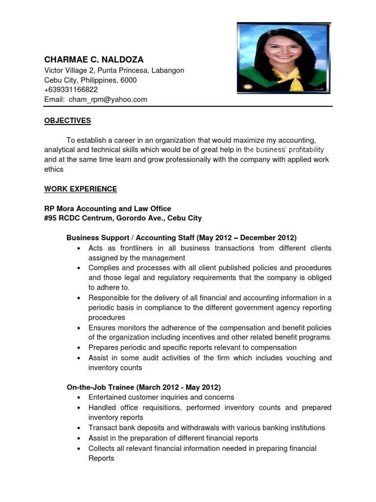 Resume 101 | PDF | Accounting | Business