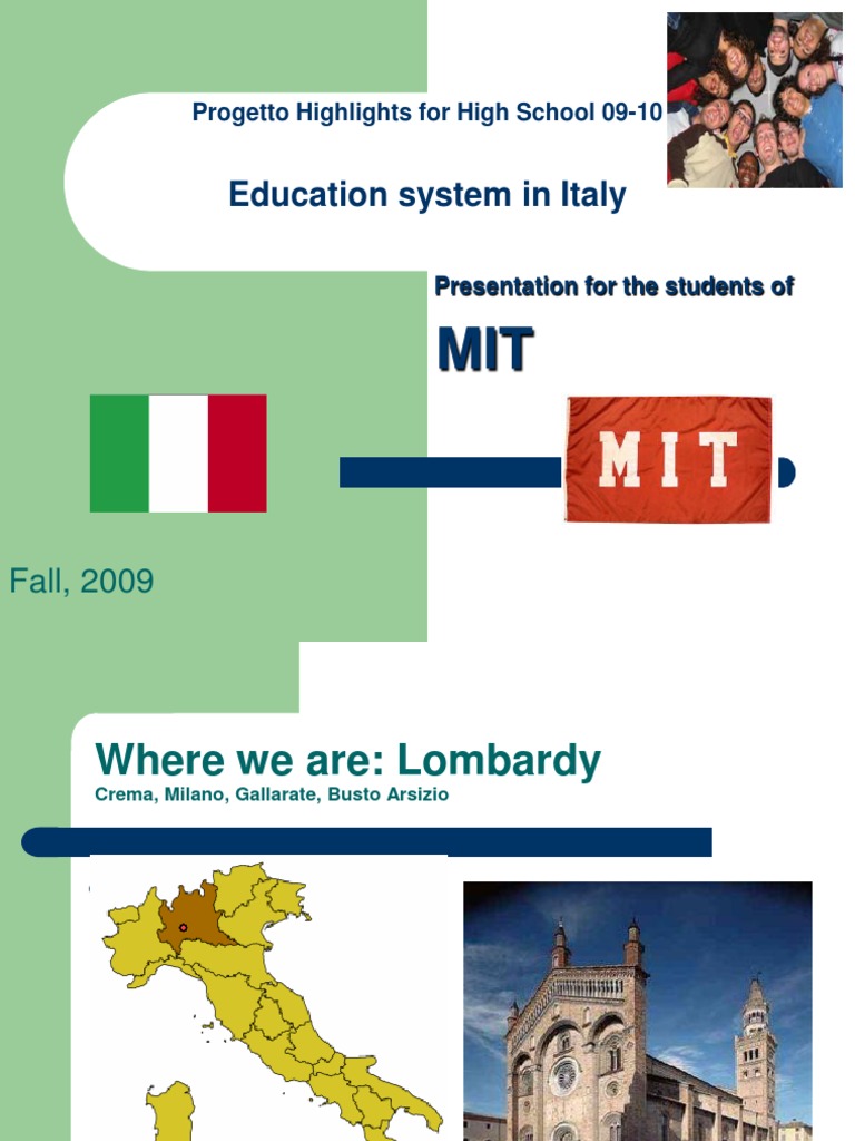 Education System in Italy | Secondary School | Cell (Biology)