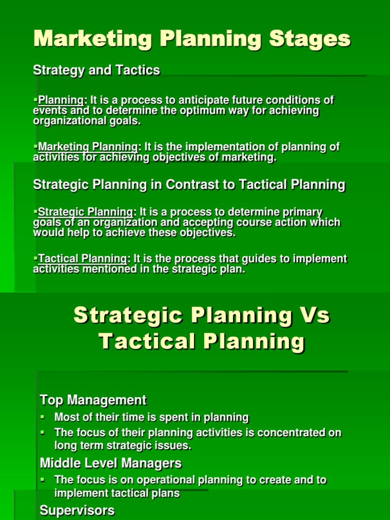 Marketing Planning Stages | PDF | Marketing Strategy | Strategic Management