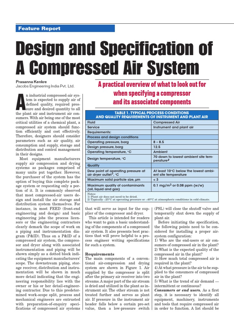 Compressed Air System Design Guide | PDF | Gas Compressor | Applied And ...