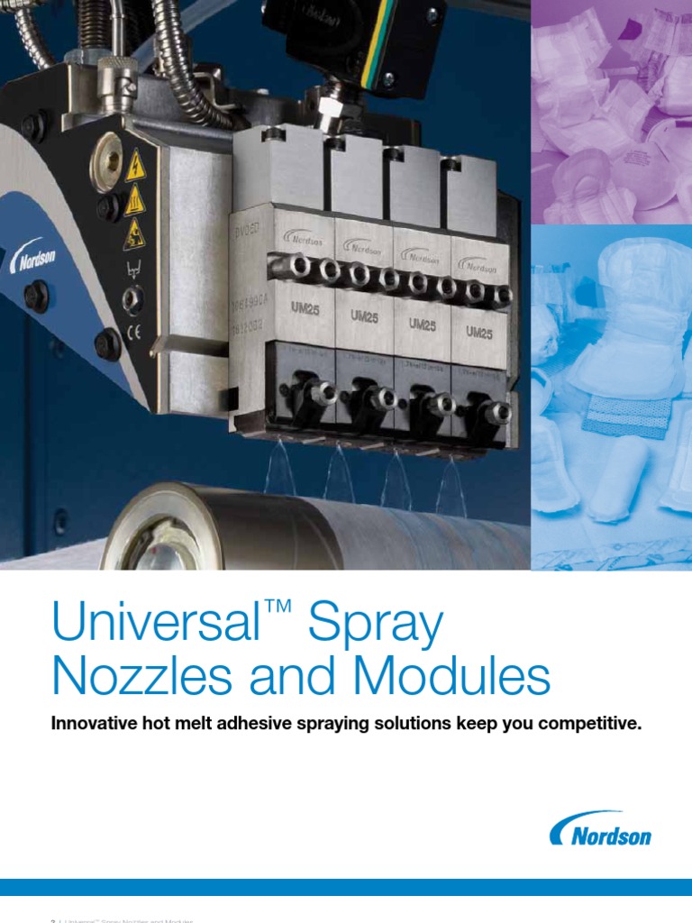 Universal Nozzles and Modules Brochure | PDF | Adhesive | Nonwoven Fabric