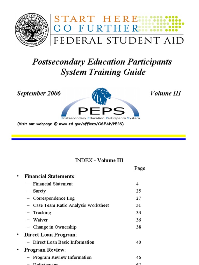 Postsecondary Education Participants System Training Guide | PDF | Icon ...