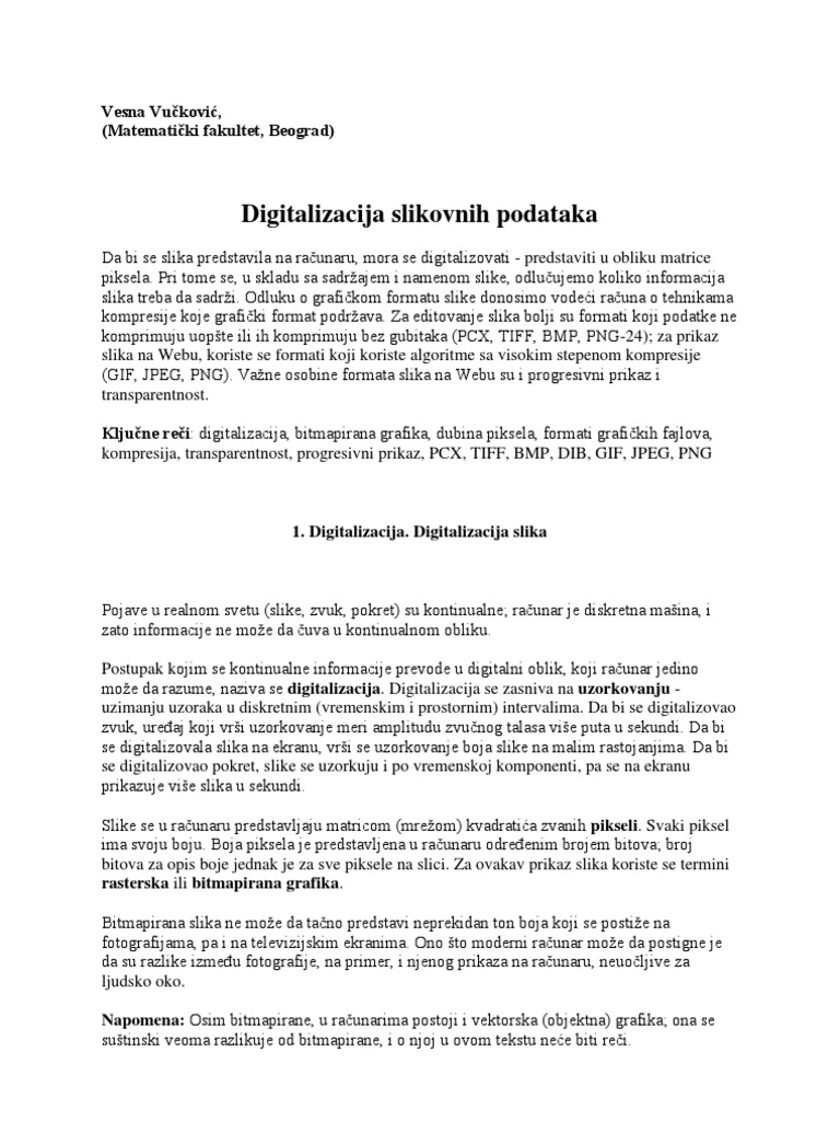 Formati Slika | PDF