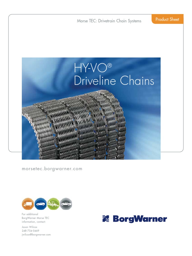 Morse TEC Hy-Vo Chains Sheet | PDF | Technology & Engineering