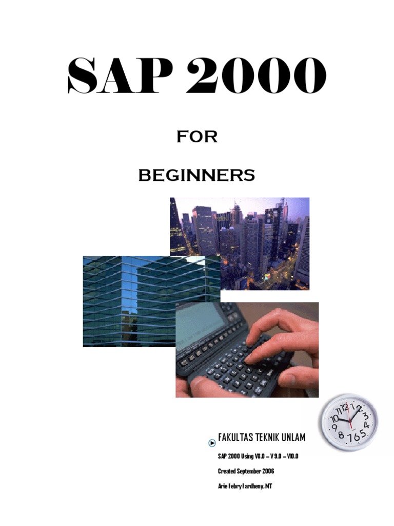 Tutorial Sap 2000 Untuk Pemula | PDF