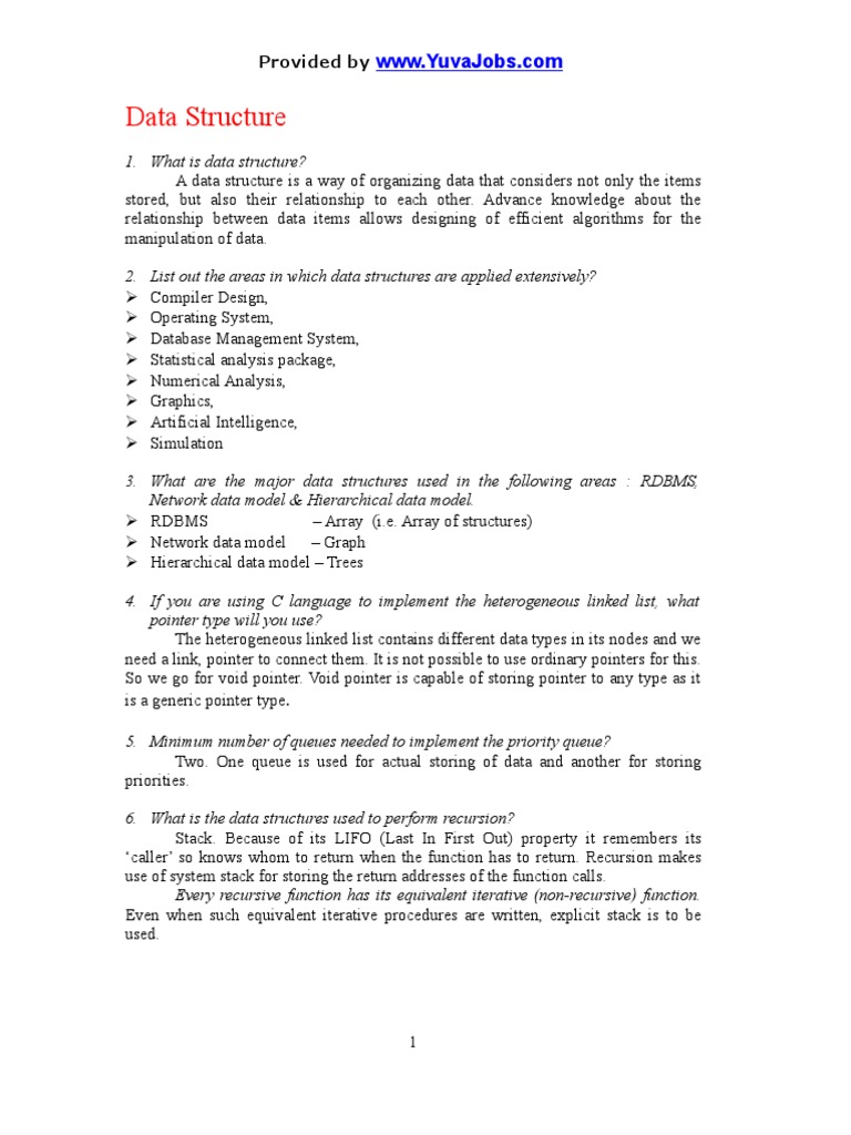 Data Structure | PDF | Pointer (Computer Programming) | Data Type