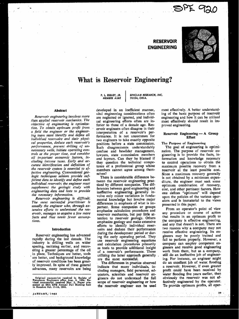Understanding Reservoir Engineering | PDF | Petroleum Reservoir | System