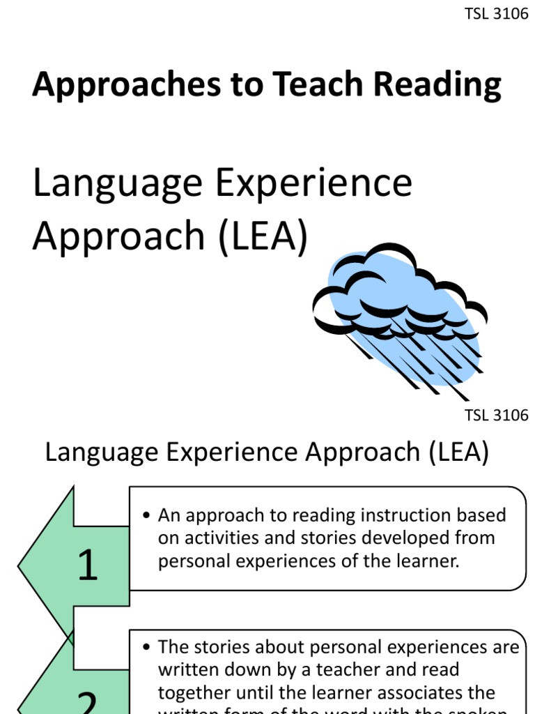 Approaches To Teach Reading Language Experience Approach (LEA) | PDF ...
