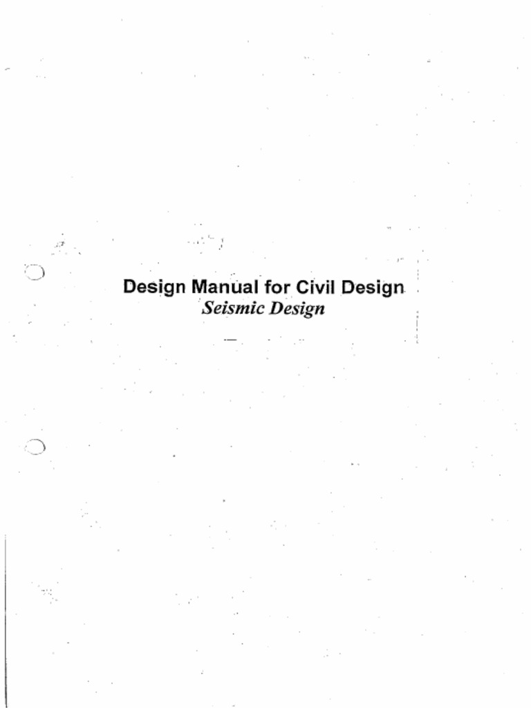CFE Civil Design Manual-Seismic (English) | PDF