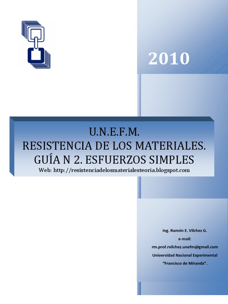 Guia 2 Esfuerzo Simple | PDF | Fuerza | Masa