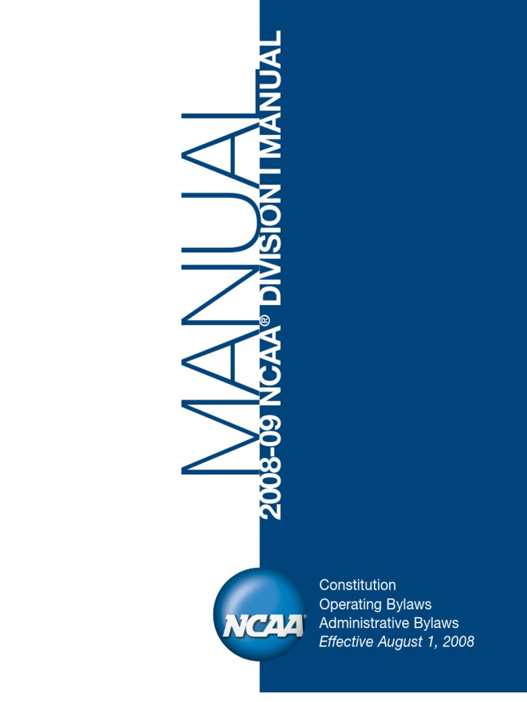 NCAA Division I Manual | PDF | National Collegiate Athletic Association ...