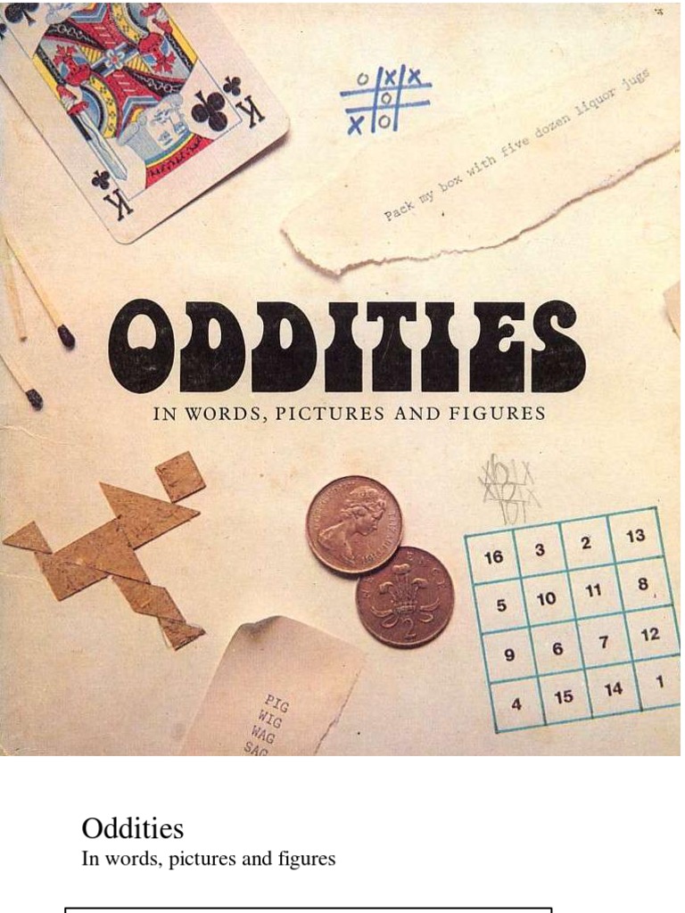 Oddities in Words Pictures and Figures | PDF | Gambling | Odds