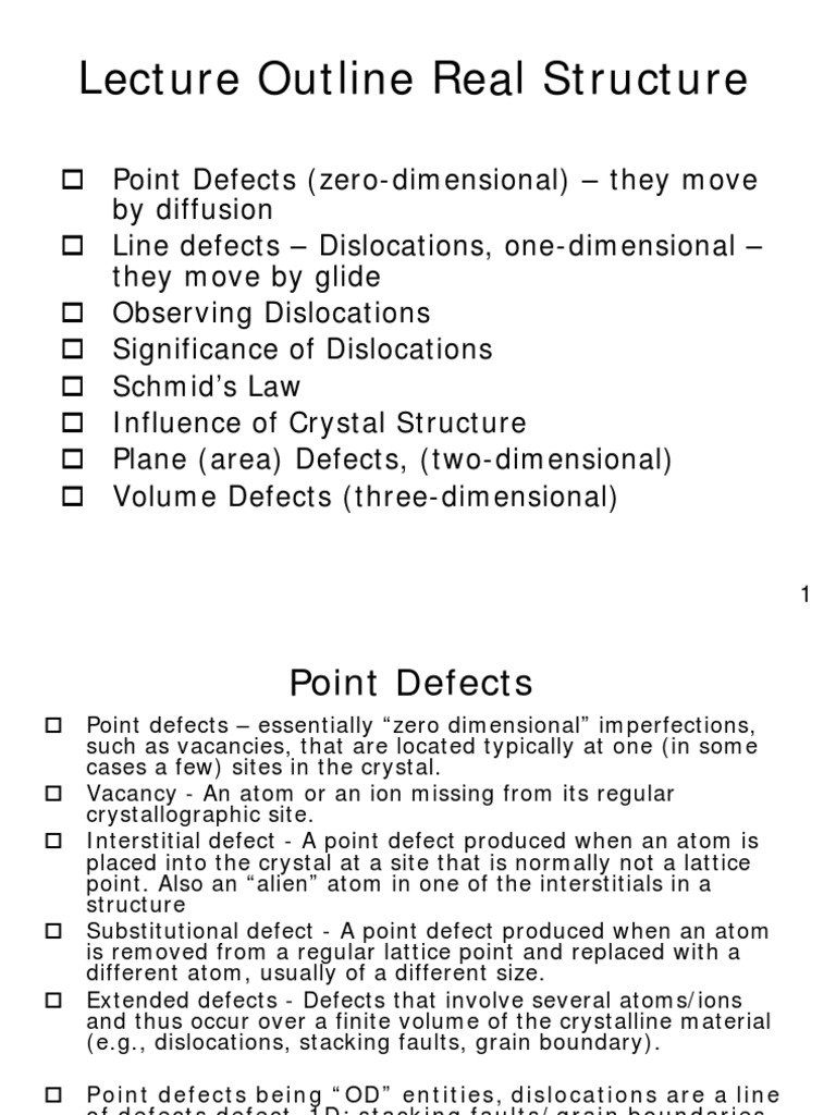 Lecture 4 | PDF | Dislocation | Crystallite
