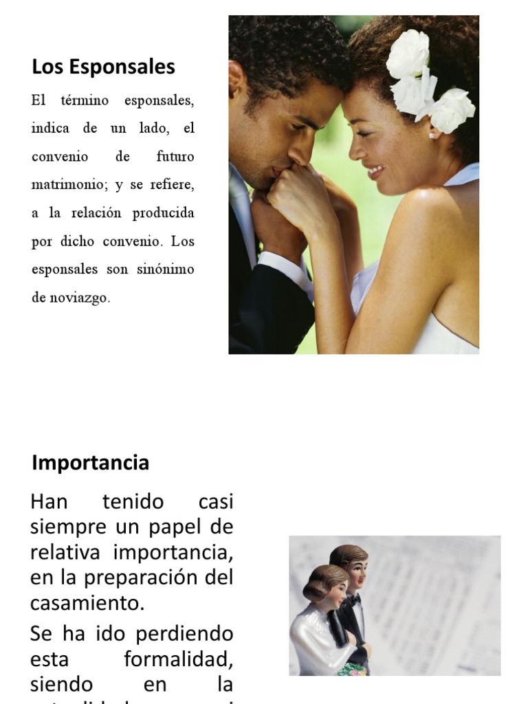 Los Esponsales Pdf Compromiso Matrimonio