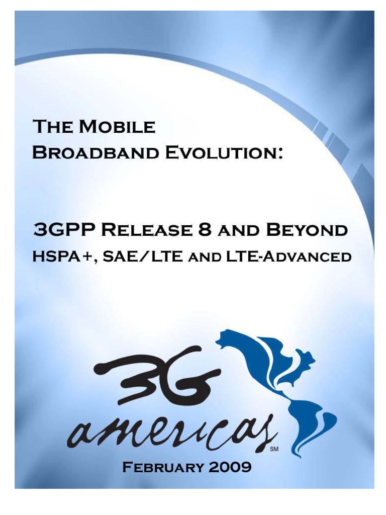 3GPP Release 8 and Beyond | PDF | High Speed Packet Access | Lte Advanced