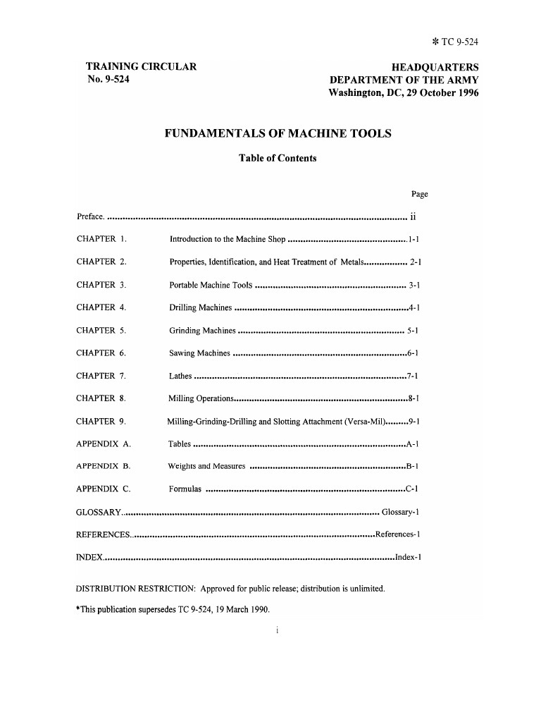 Machinist Course - Fundamentals of Machine Tools | PDF | Machining | Alloy