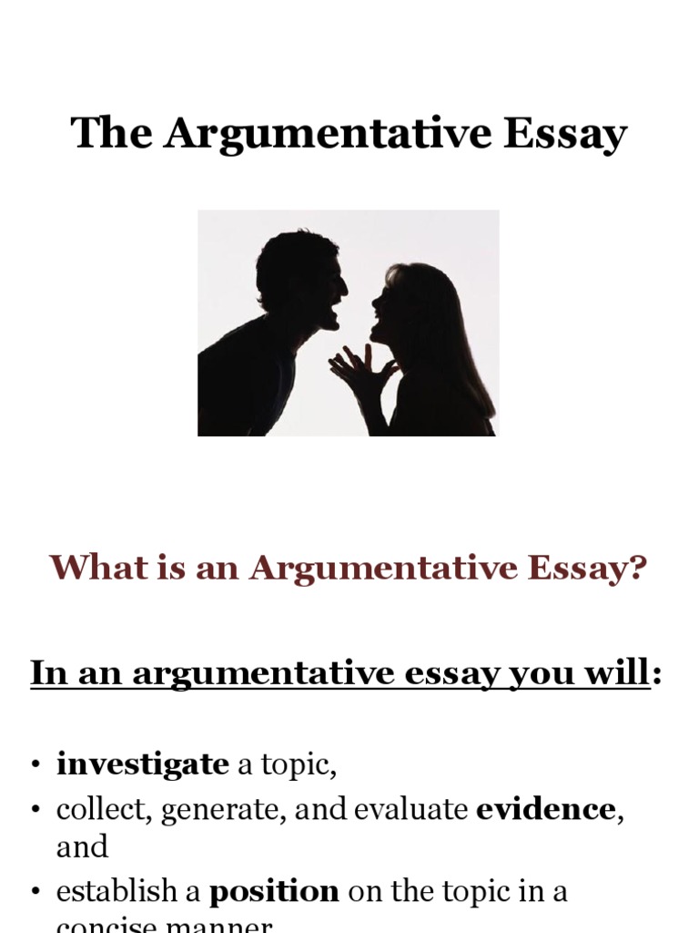 Arguing A Position | PDF | Essays | Argument
