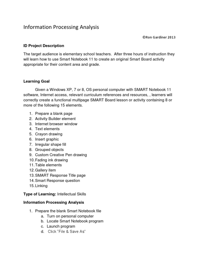 Information Processing Analysis | PDF | Hyperlink | Web Page