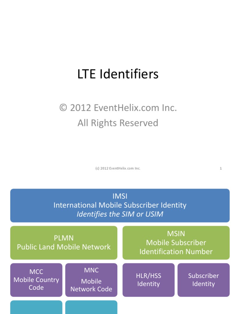 LTE Identifiers | PDF