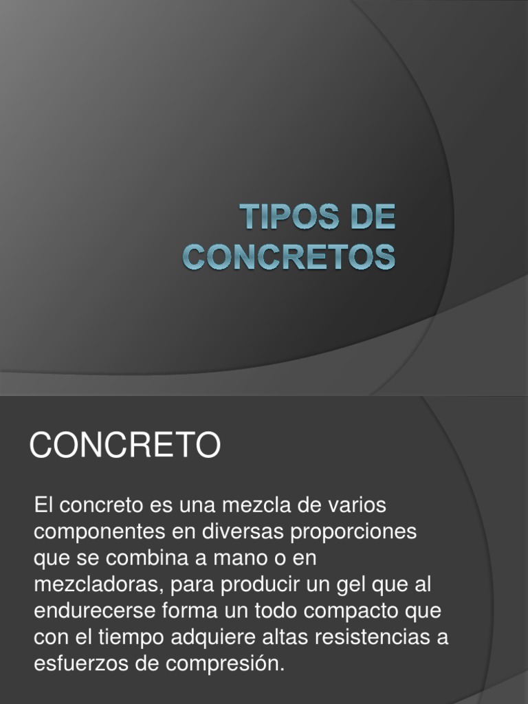 Tipos de Concretos | PDF