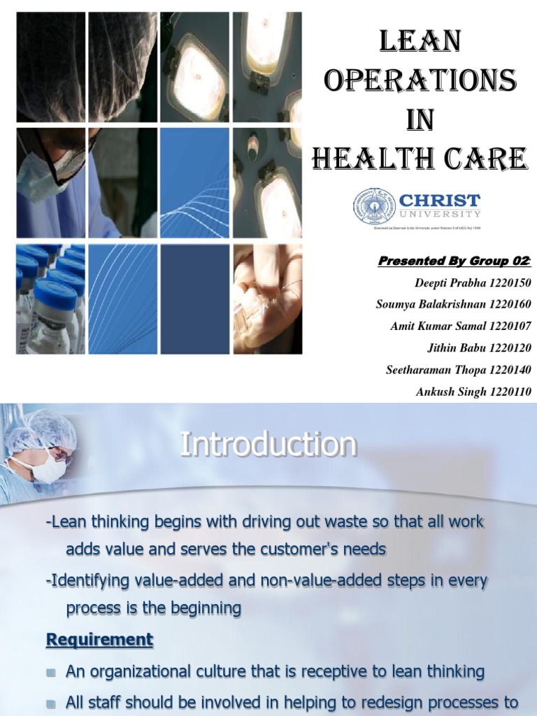 Lean Healthcare for Efficiency | PDF | Lean Manufacturing | Patient