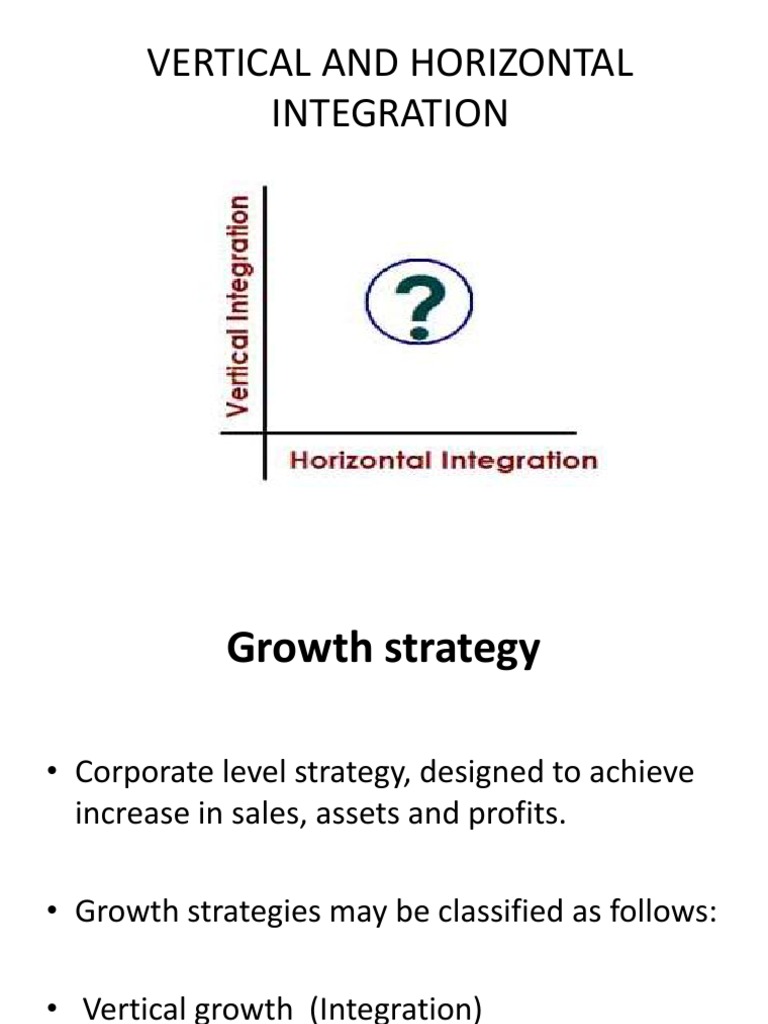 Vertical and Horizontal Integration | PDF | Strategic Management ...
