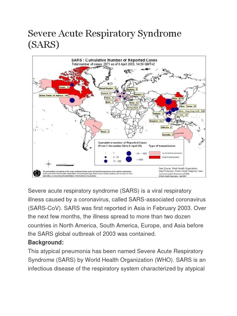 Severe Acute Respiratory Syndrome | PDF | Interferon | Innate Immune System