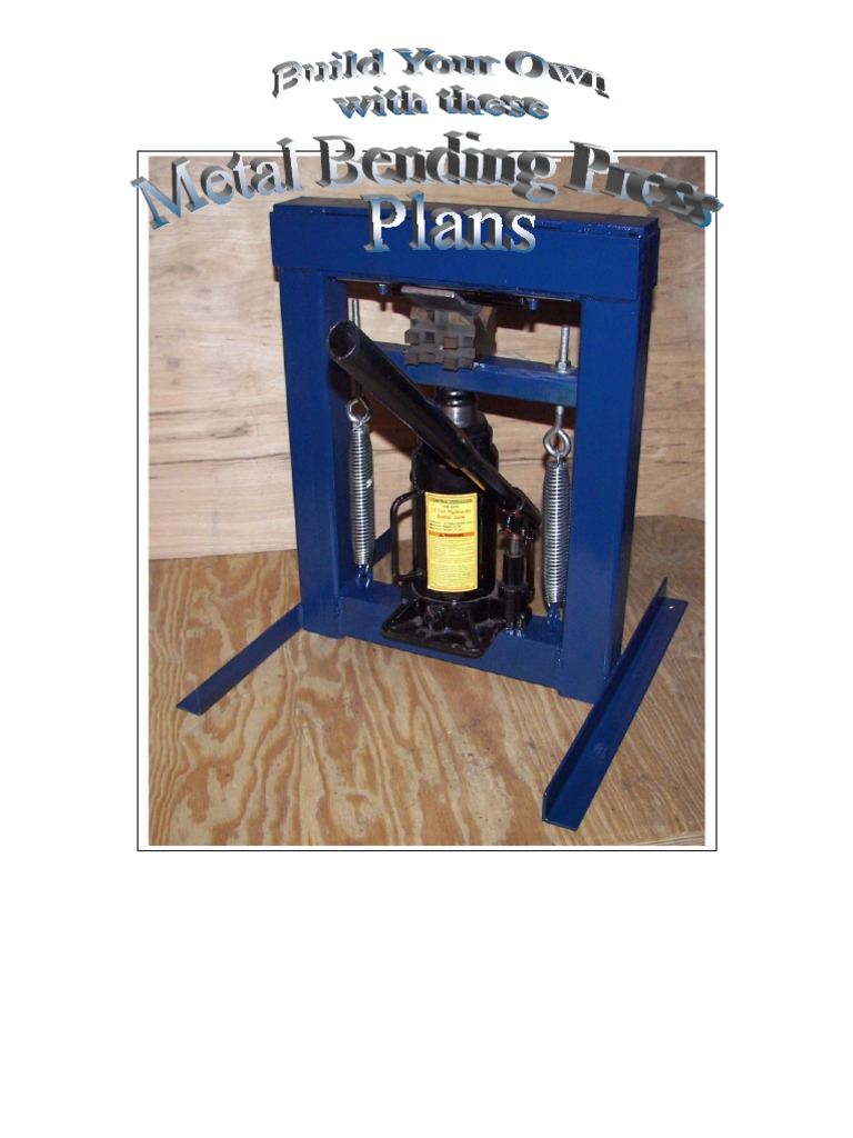 Metal Steel Bending Press Plans | PDF | Nut (Hardware) | Drill