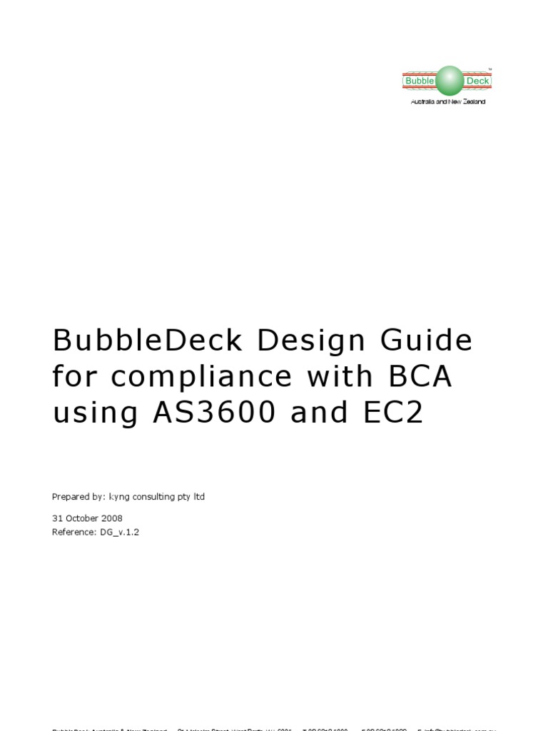 BubbleDeck Design Guide v1.2 | PDF | Strength Of Materials | Bending