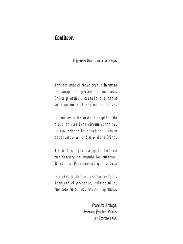 Francisco Arriaga - Confiteor | PDF | Religión y creencia