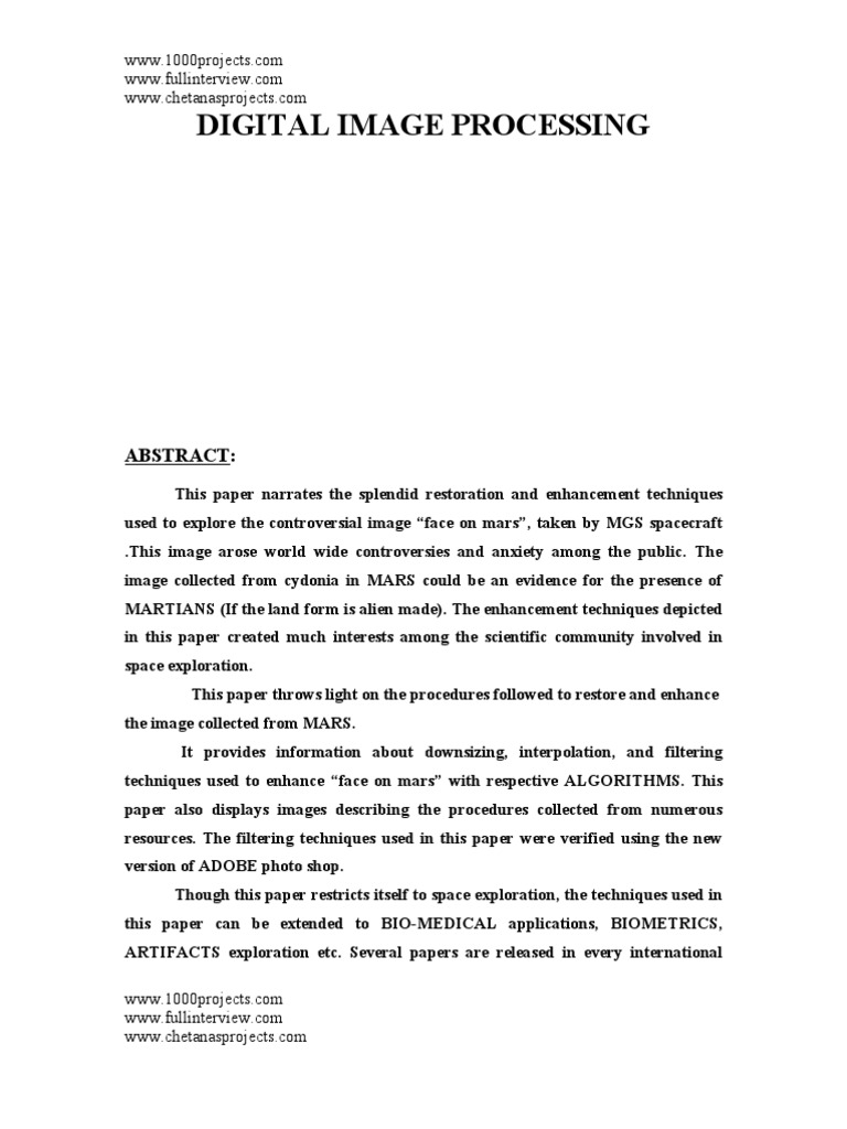 DIGITAL IMAGE PROCESSING Presentation | PDF | Digital Image | Pixel