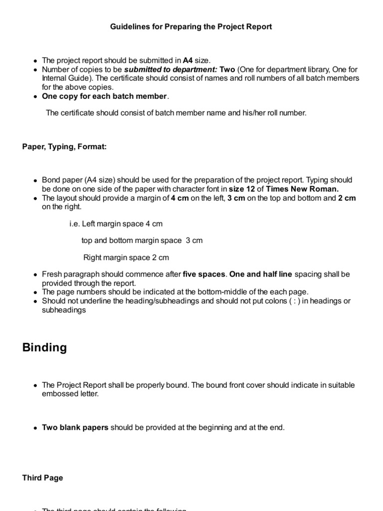 Project Report Preparation Guidelines | PDF | Paragraph | Text