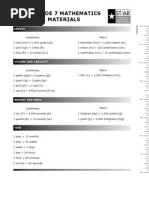 8th Grade Math STAAR Reference Sheet | PDF