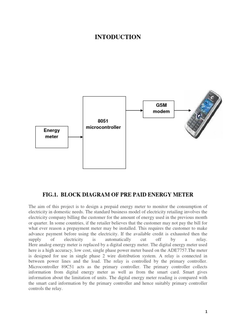 Prepaid Energy Meter | PDF | Capacitor | Switch