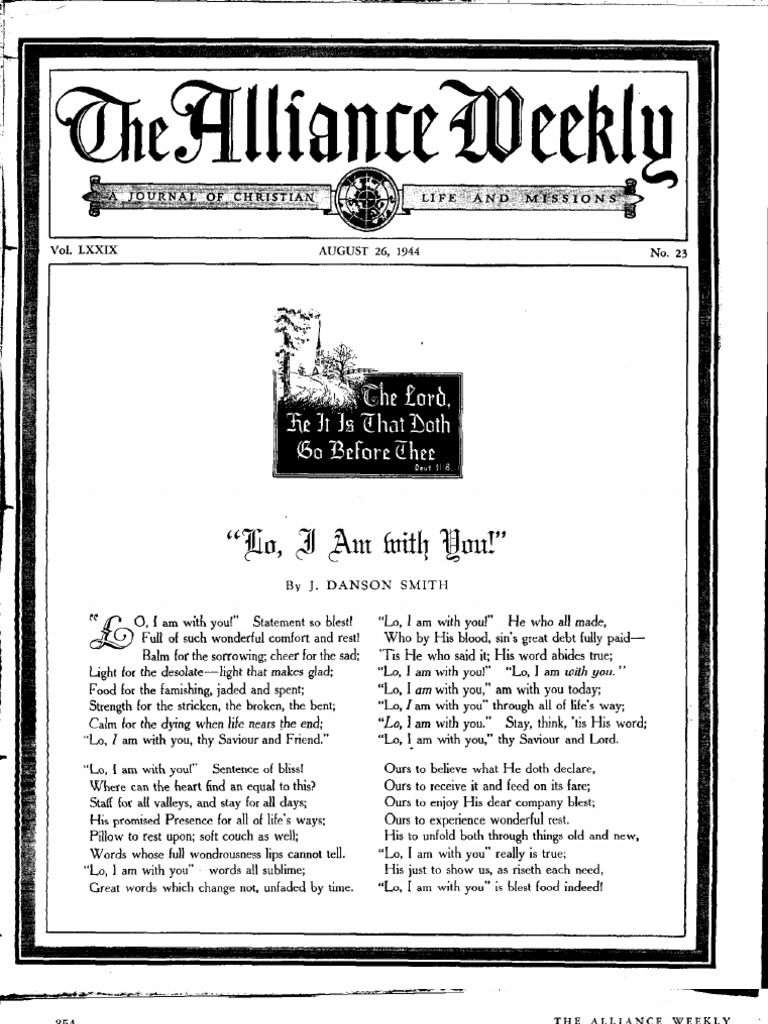 The Alliance Weekly | PDF | Grace In Christianity | Jesus