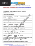 Texas Instruments Sample Aptitude Placement Paper Level1 | PDF | Facebook | Interest