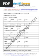 Infinite Computer Solutions Sample Aptitude Placement Paper Level1 | PDF | Investing | Stocks